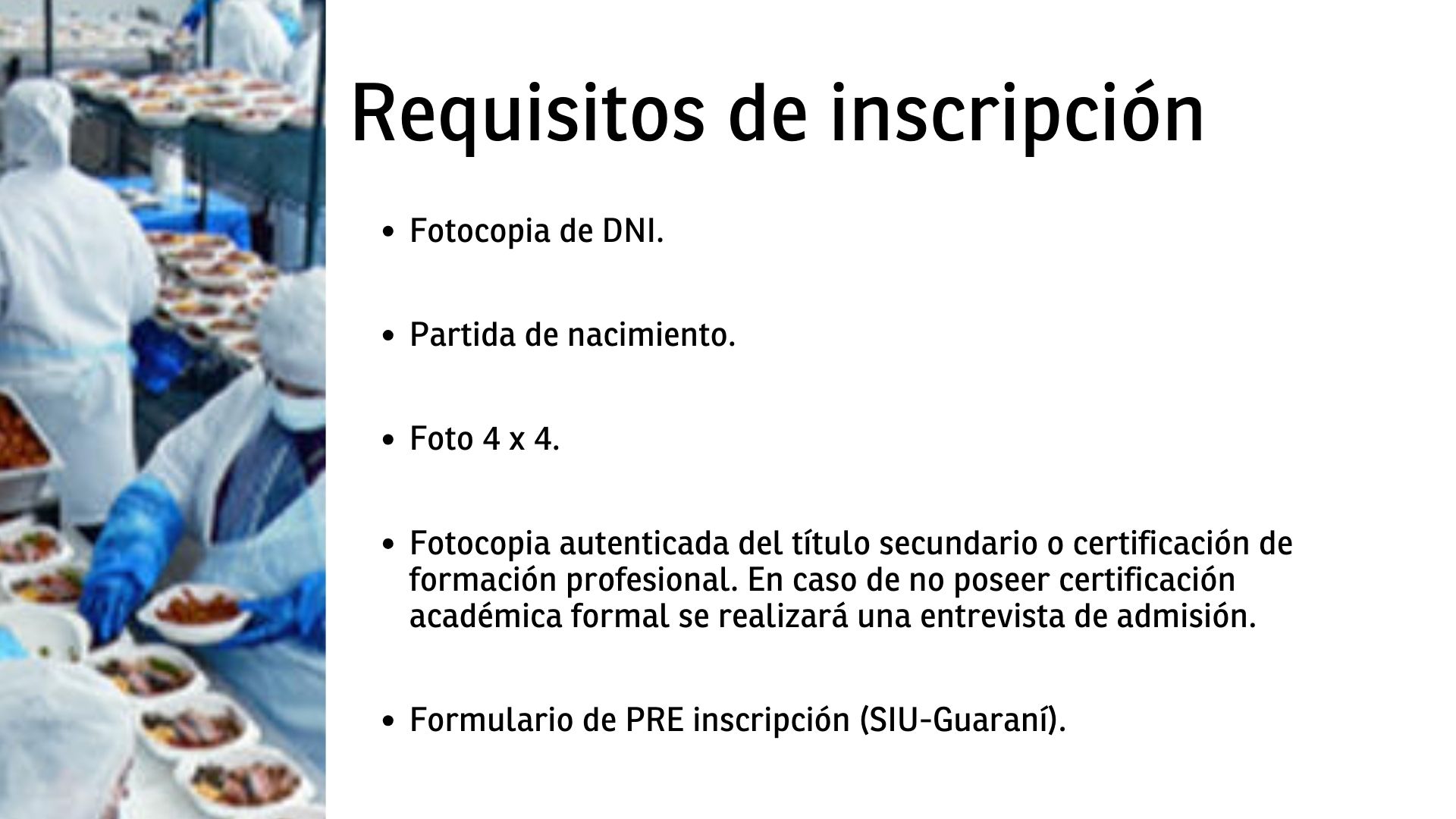 Diplomaturas - Facultad de Ciencias de la Alimentación